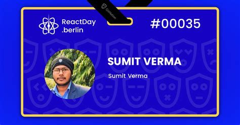 Sumit Verma On Linkedin Check Out My Badge And Claim Your Free React Day Berlin 2024 Remote Ticket