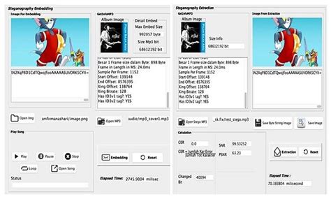 Display Interface Of Embedding And Extracting Steganography Download Scientific Diagram