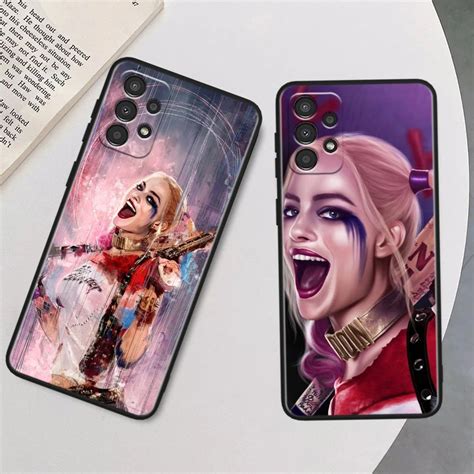 Coque De T L Phone Souple Noire Pour Samsung DC Harley Quinn A73 A72