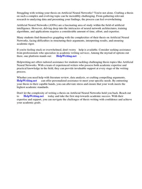 Thesis Artificial Neural Network Pdf Artificial Neural Network