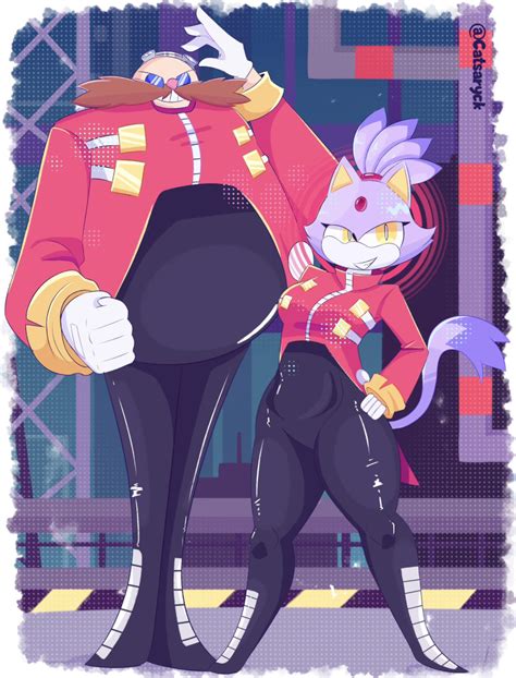 Rule 34 1boy1girl 2d Blaze The Cat Dr Eggman Dr Robotnik Eggman