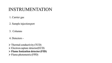 Flame Ionization Detector Ppt