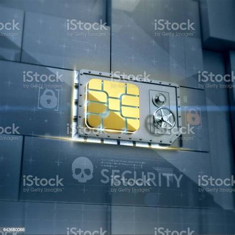 네트워크 보안입니다 Sim 카드 안전 금고의 추상 테크노 벽에 디지털 금고 문 3d 0명에 대한 스톡 사진 및 기타 이미지 0명 강철 게이트 Istock