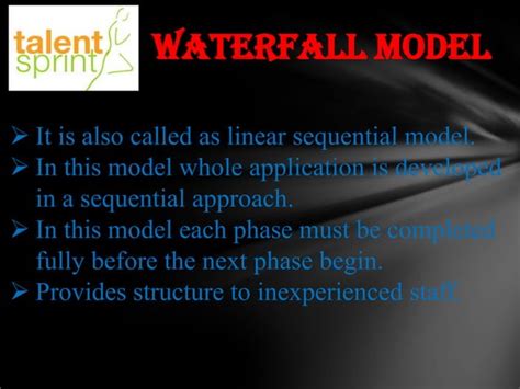 Waterfall Model Ppt Final Pptx