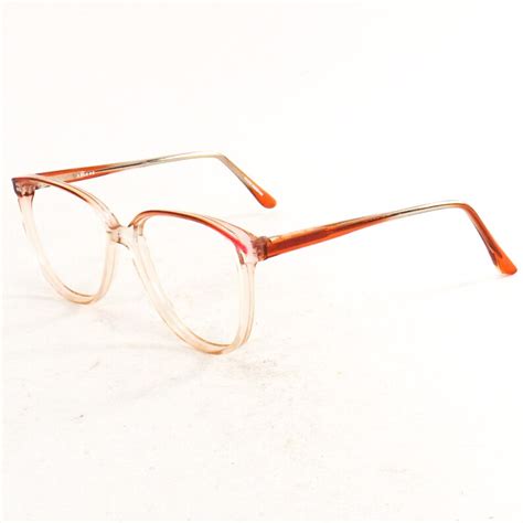 Vintage Nos Eyeglasses 80s Round Eye Glasses Clear Etsy