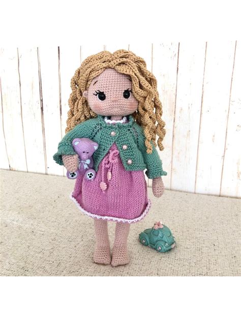 Doll Crochet Amigurumi Doll With Removable Clothing Handmade Doll