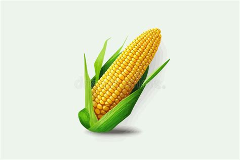 Corn Vector Flat Minimalistic Asset Isolated Vector Style Illustration Stock Vector