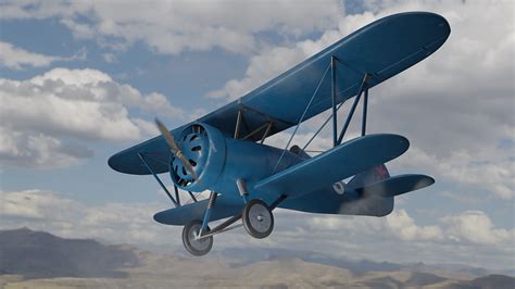 Biplane 3D model by Marta on Dribbble