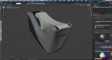 스카치 C60st 데스크 테이프 디스펜서 화이트 3d 모델 29 3ds Blend C4d Fbx Max Ma