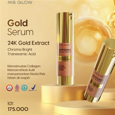 Jual Whitening Gold Serum Ms Glow Ms Glow Serum Gold Mencerahkan
