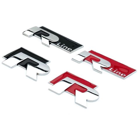 Rline Sticker Emblem R Line Badge For Volkswagen Vw Golf Gti Beetle Po