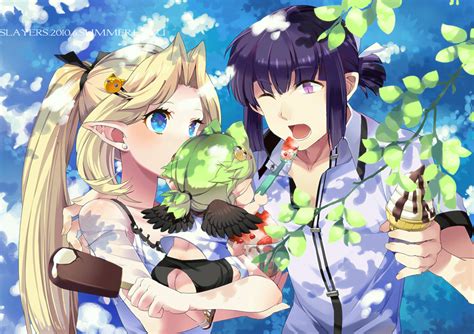 Xelloss Filia Ul Copt And Valgarv Slayers And 1 More Drawn By Lyxu