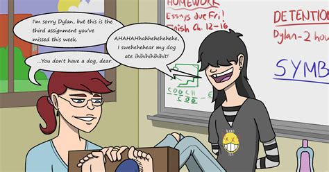 Feet Tickle Stocks Comm Dylans Detention Pixiv