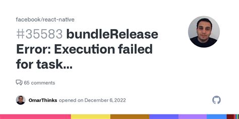 Bundlerelease Error Execution Failed For Task App