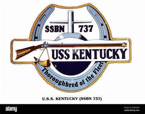The Ships Logo For The Nuclear Powered Ballistic Missile Submarine Uss