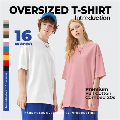 Jual KAOS POLOS OVERSIZE KATUN COMBED 20S UNISEX Shopee Indonesia