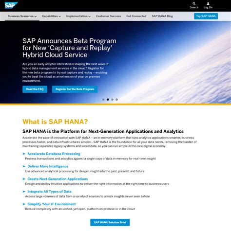 Introducing The New Sap Hana Capture And Replay To Sap Community