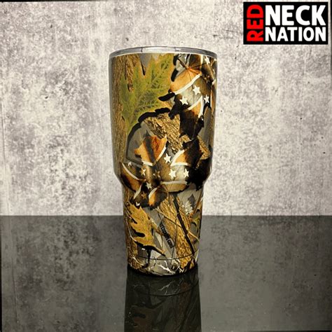 Confederate Camo 30oz Tumbler Redneck Nation