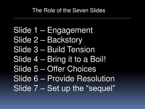 Ppt The 7 Slide Solution Part Ii Powerpoint Presentation Free