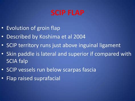 Superficial Circumflex Iliac Artery Perforator Flap Pptx