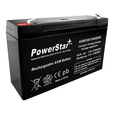 6v 12Ah Battery for Kids Ride on Cars & Motorcycles toy 6 volt ...