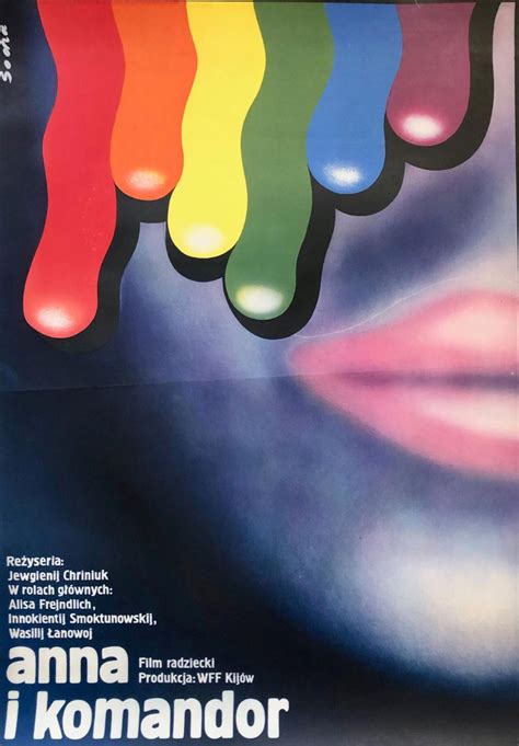Poster Del Film Anna I Komandor Di Romuald Socha Polonia 1975 In