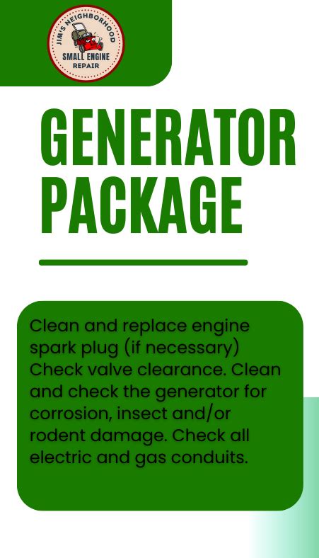 Generator Package Neighborhoodsmallenginerepair