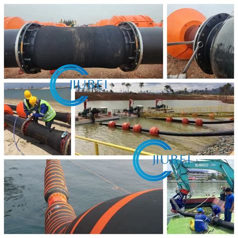 12inch HDPE Pipe With Flange Connections Dredge Pipe Floats For Slurry