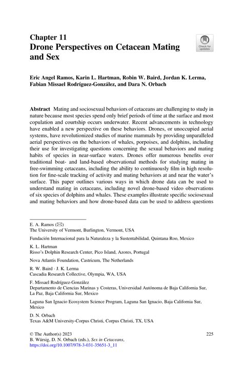 Pdf Drone Perspectives On Cetacean Mating And Sex