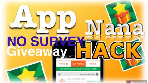 Appnana Hack 2018 ‘no Survey 100 Working Youtube