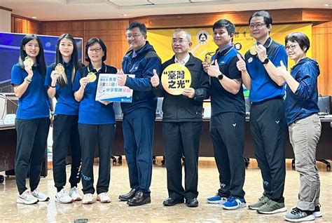 聽奧網球金牌女將林家文出席體育署記者會圖 中央通訊社 Line Today