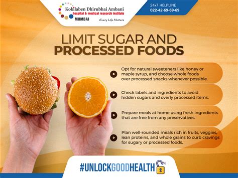 Limit Sugar And Processed Foods Unlockgoodhealth