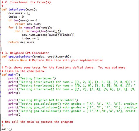 Solved 2 Interleave Fix Errors Def Interleavenums
