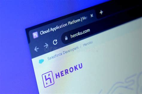 Heroku Cloud Platform Logo Editorial Image Image Of Program 297342195