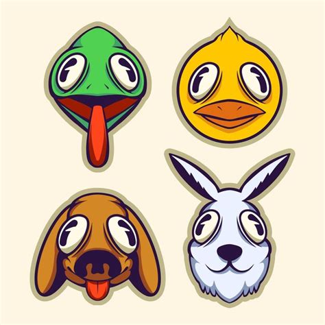 Premium Vector Cute Asset Animal Character Vector