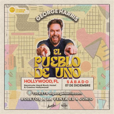 Comediante George Harris Regresa Al Seminole Hard Rock Live Con Su Show