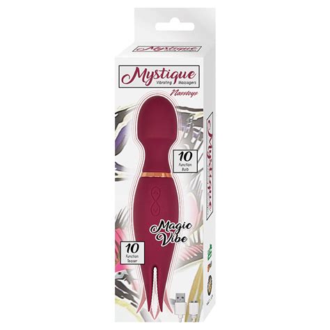 Mystique Vibrating Massagers Magic Wand Eggplant