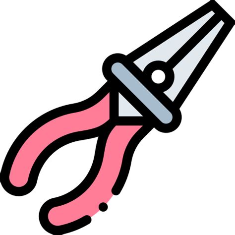 Pliers Detailed Rounded Lineal Color Icon