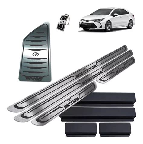 Soleiras Descanso De Pé Corolla Altis 2020 Inox Escovado