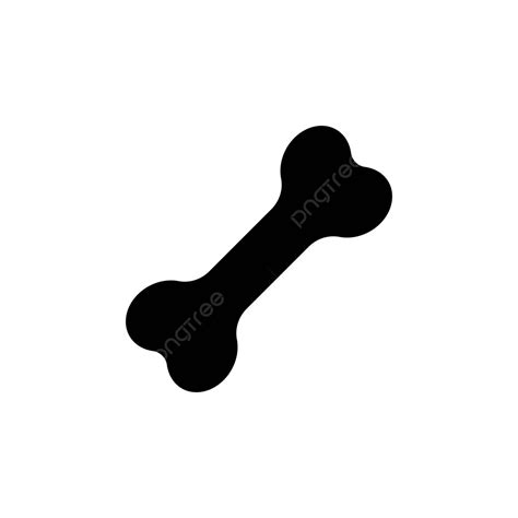 Black Dog Bone Clipart