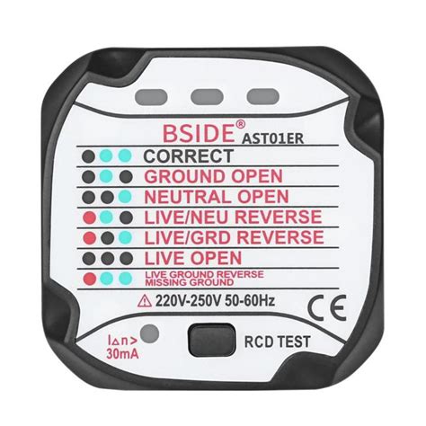 Socket Tester Circuit Polarity Voltage Automatic Detector Wall Plug Instrumentation Tools Eu