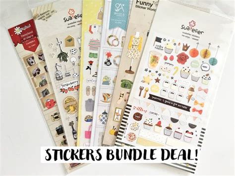 Stickers Bundle Deal Value Set Scrapbooking Embellishment Diy
