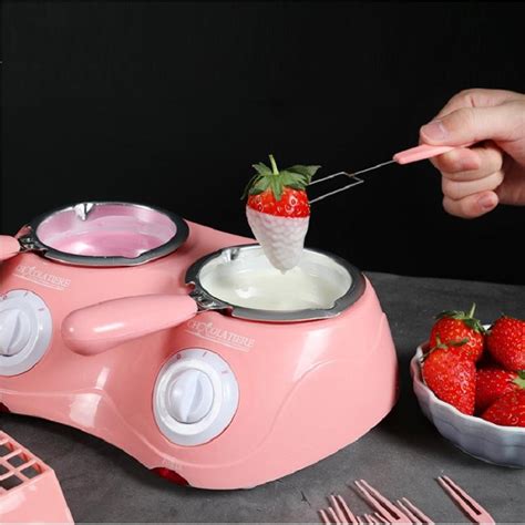 Badu Bg Нагревател за восък и топилник за шоколад Електрически затоплящ комплект за фондю