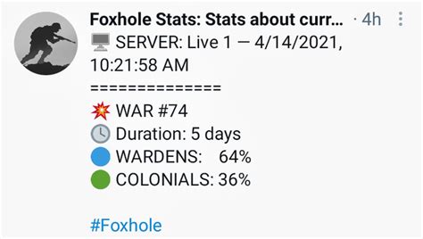 what do you guys think foxhole statss 09 r
