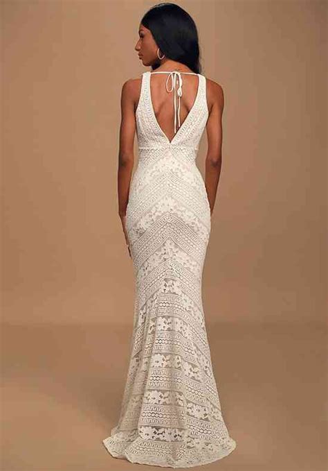 Alianna White Lace Mermaid Maxi Dress Mermaid Wedding Dress By Lulus