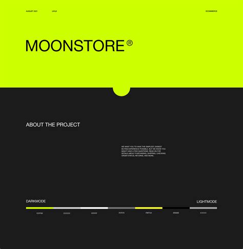 Moonstore® e-commerce on Behance