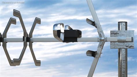Wideband Uhf Digital Aerial 4g Filtered Antenna 3d Model 44 Obj
