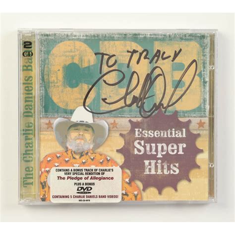 Charlie Daniels Signed Essential Super Hits Cd Cover Beckett