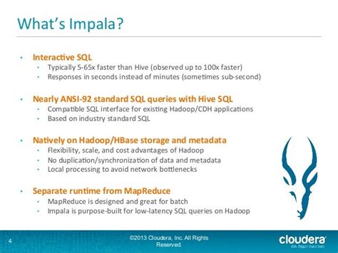 Cloudera Impala Technical Overview