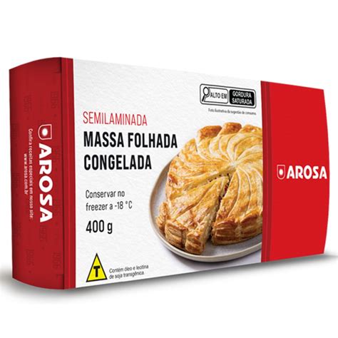 Massa Folhada Congelada Arosa 400g Mambo Supermercado São Paulo